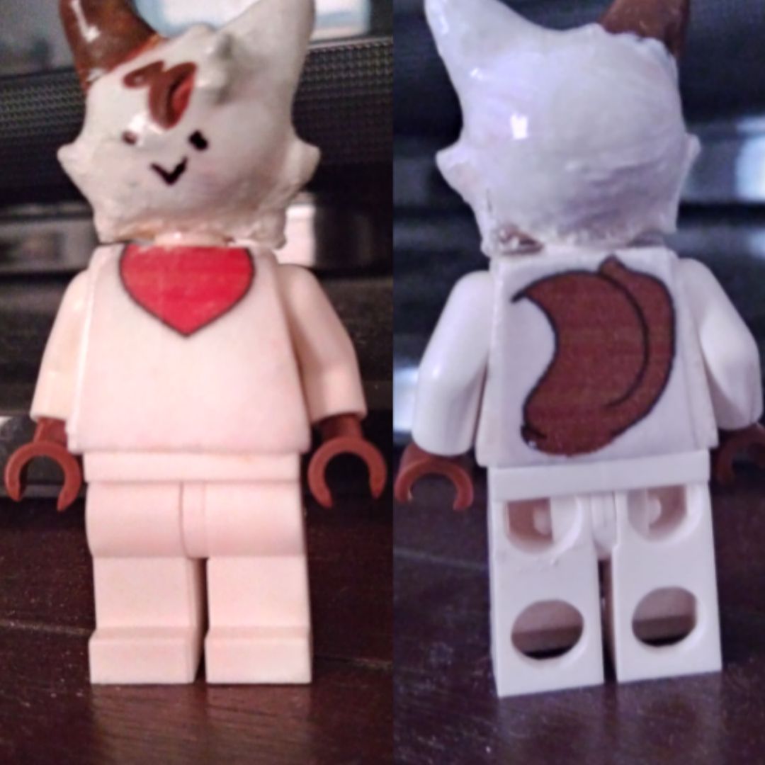 Cursed af but I made a lego Chip figure, pretty happy with it but I'm ...