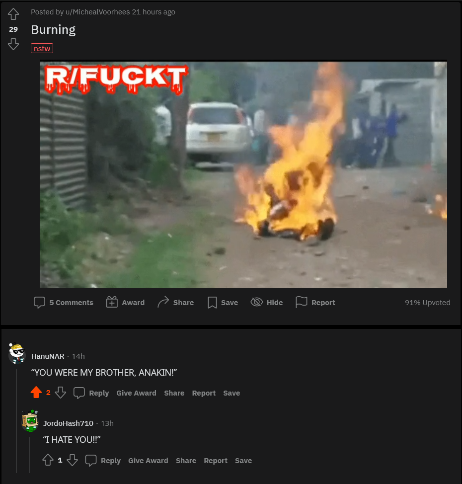 cursed_burning_person | Scrolller