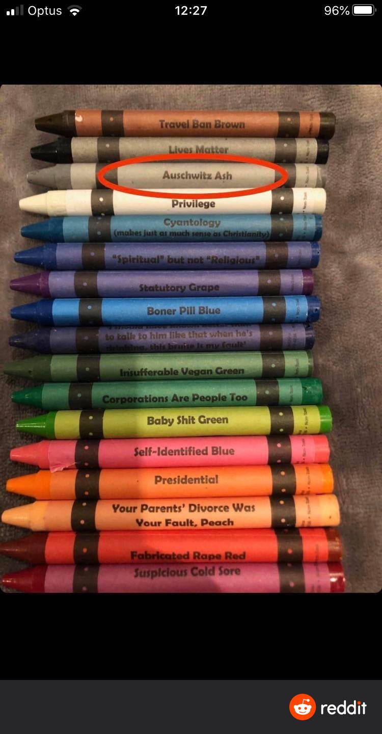 Cursed Crayons / +30 Mental Damage, -10 Mental Defence | Scrolller