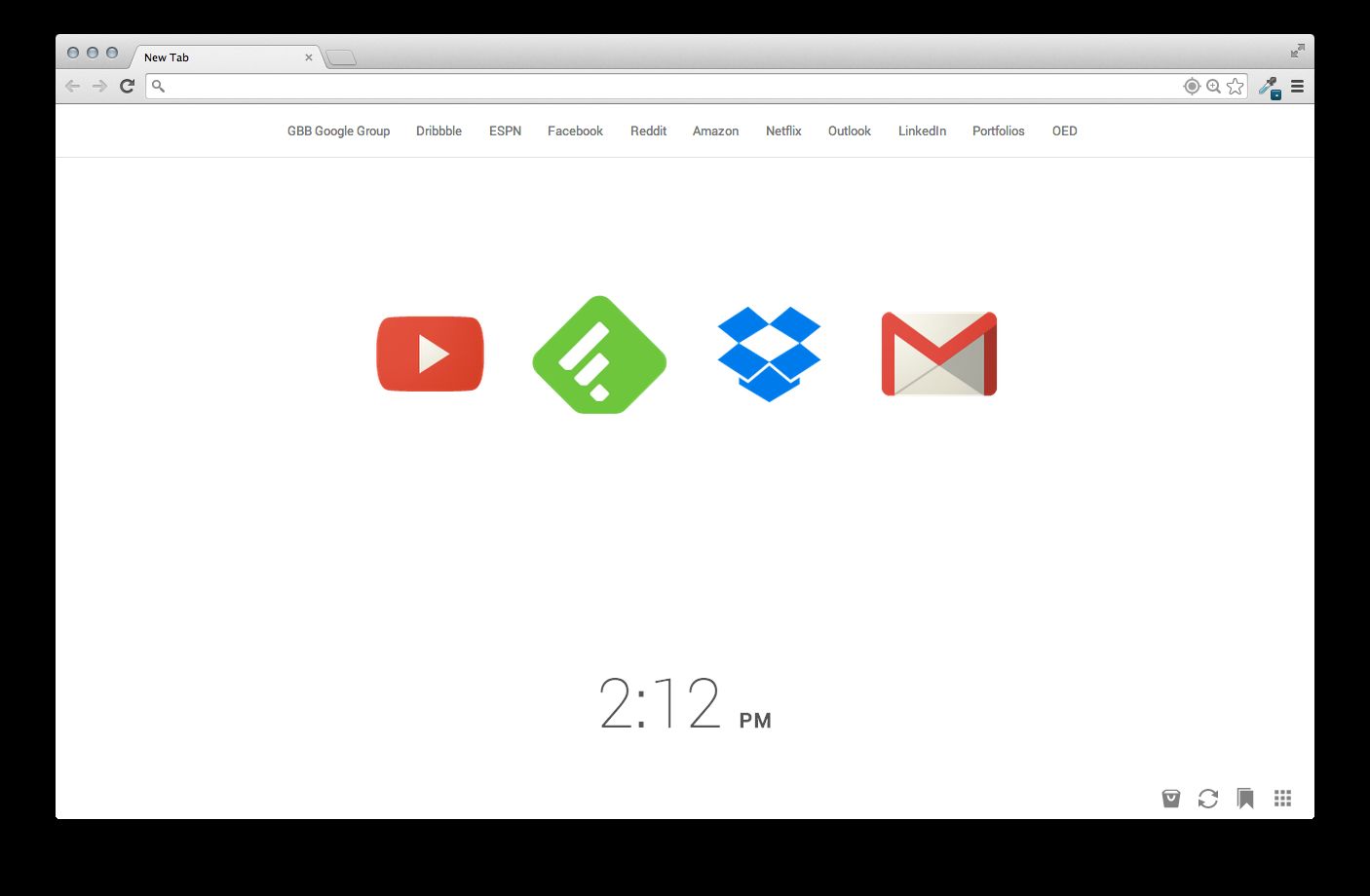 Custom Chrome "New Tab Page" | Scrolller