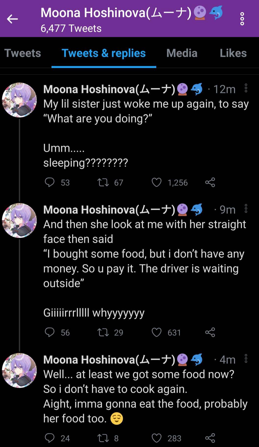 Cute sibling problems featuring Moona! | Scrolller