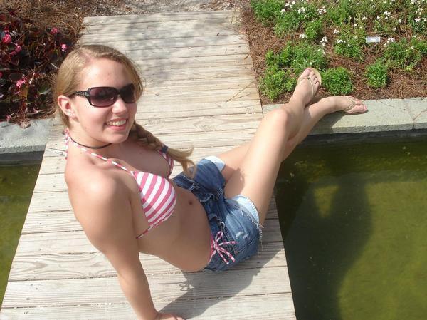 Cutoffs and bikini top | Scrolller