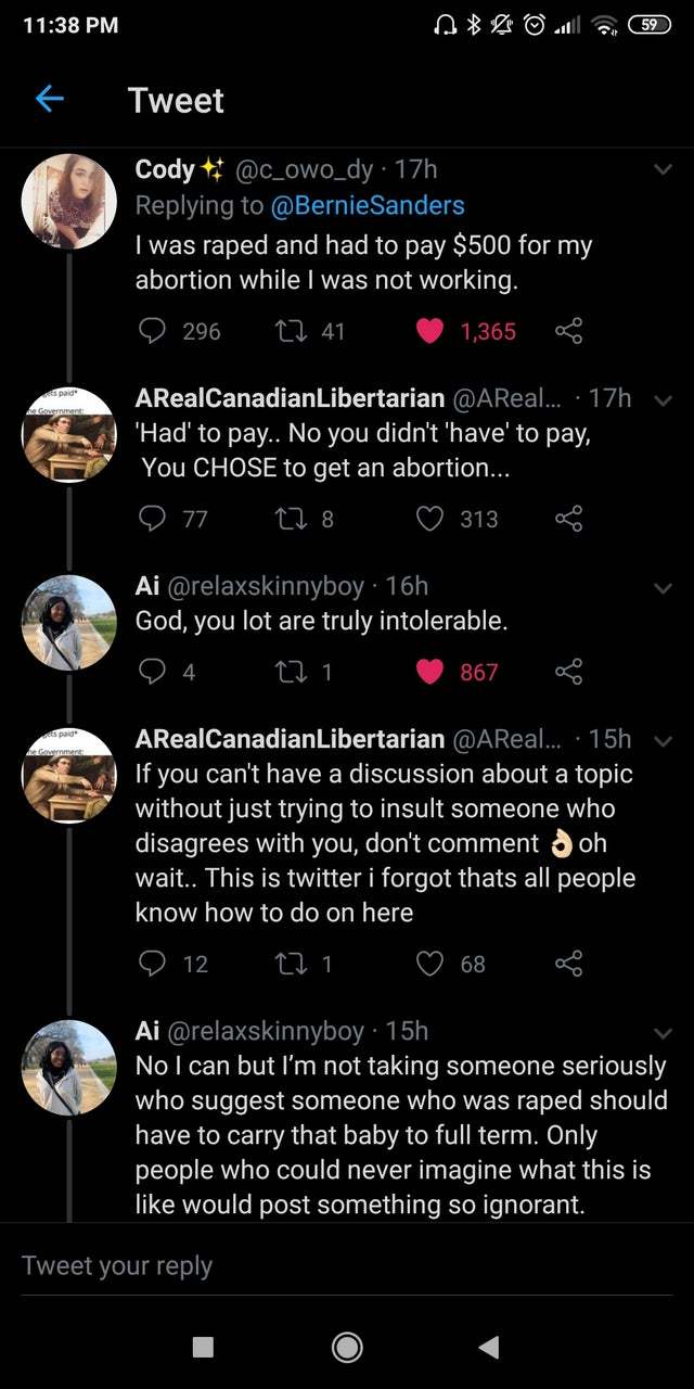 [CW: rape] If only libertarians actually cared about personal freedoms... | Scrolller