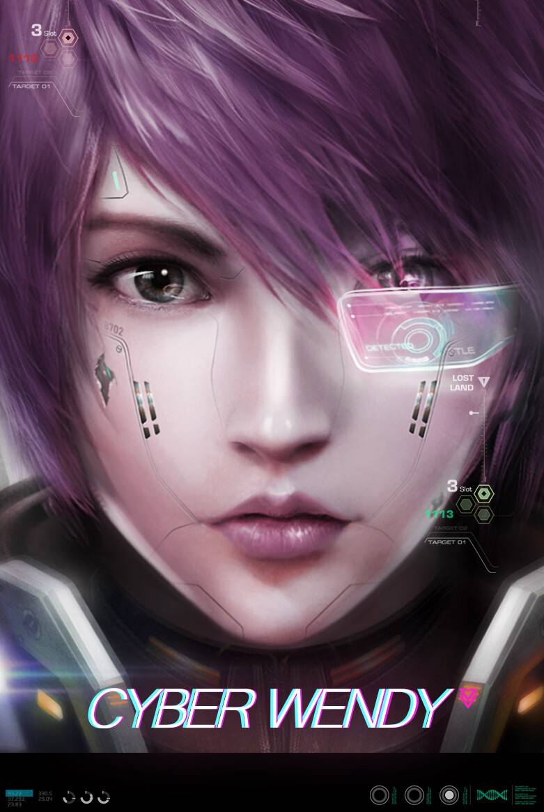 Cyber Girl Practice by Yinan Lu | Scrolller