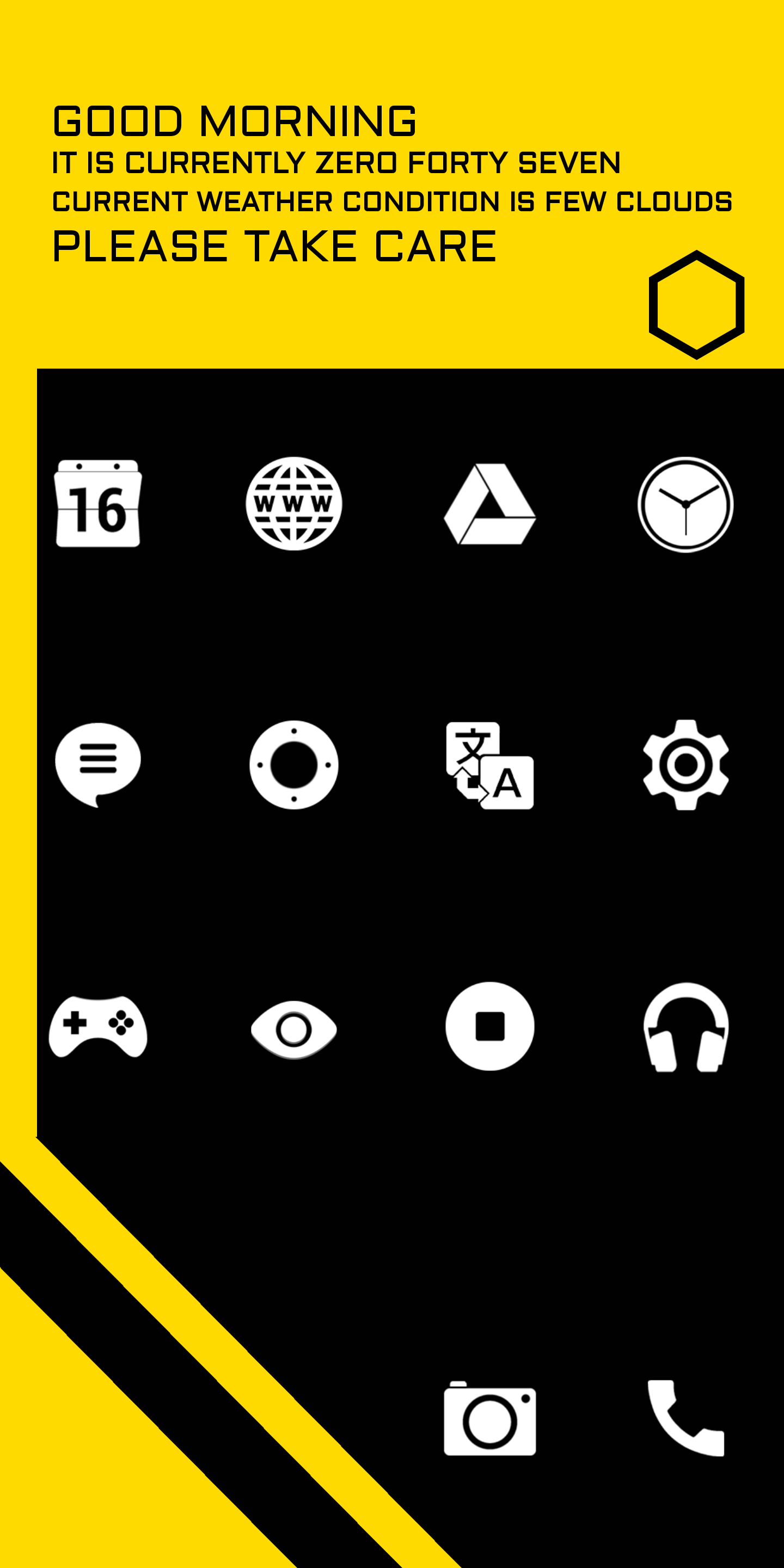 Cyberpunk inspired minimalist homescreen [oc] | Scrolller