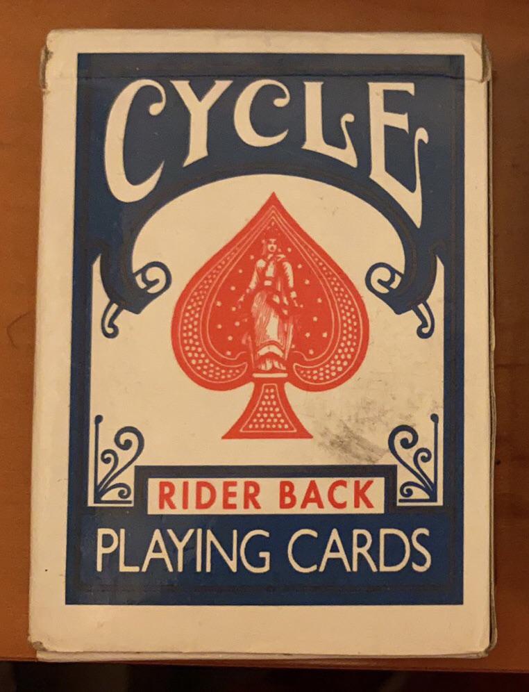 “Cycle” Rider Back Playing Cards | Scrolller