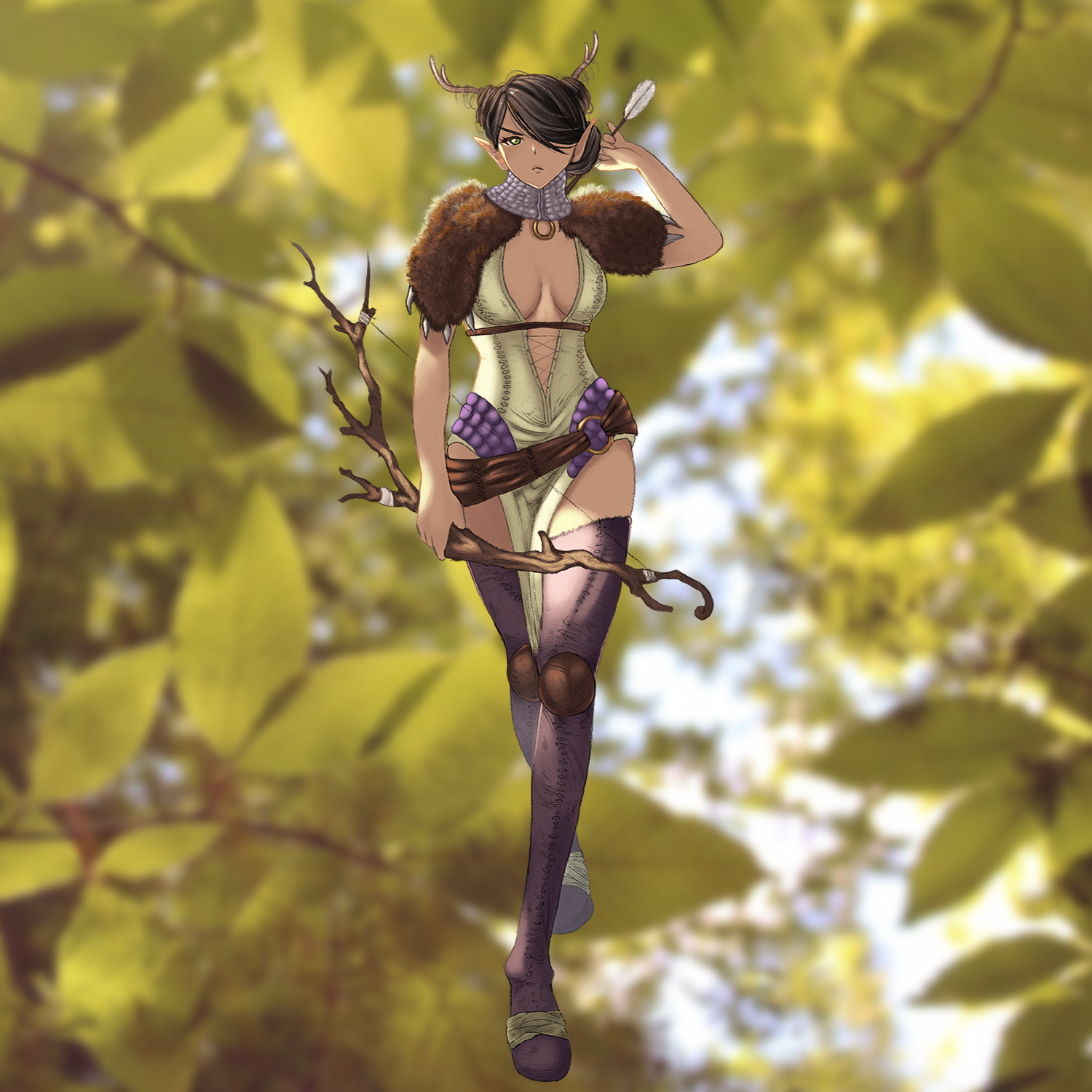 [d&d] rue, my wood elf druid | Scrolller