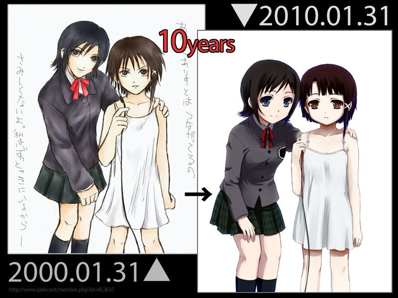 Daily Lain #413: Two fanarts, same artist, 10 years in between | Scrolller