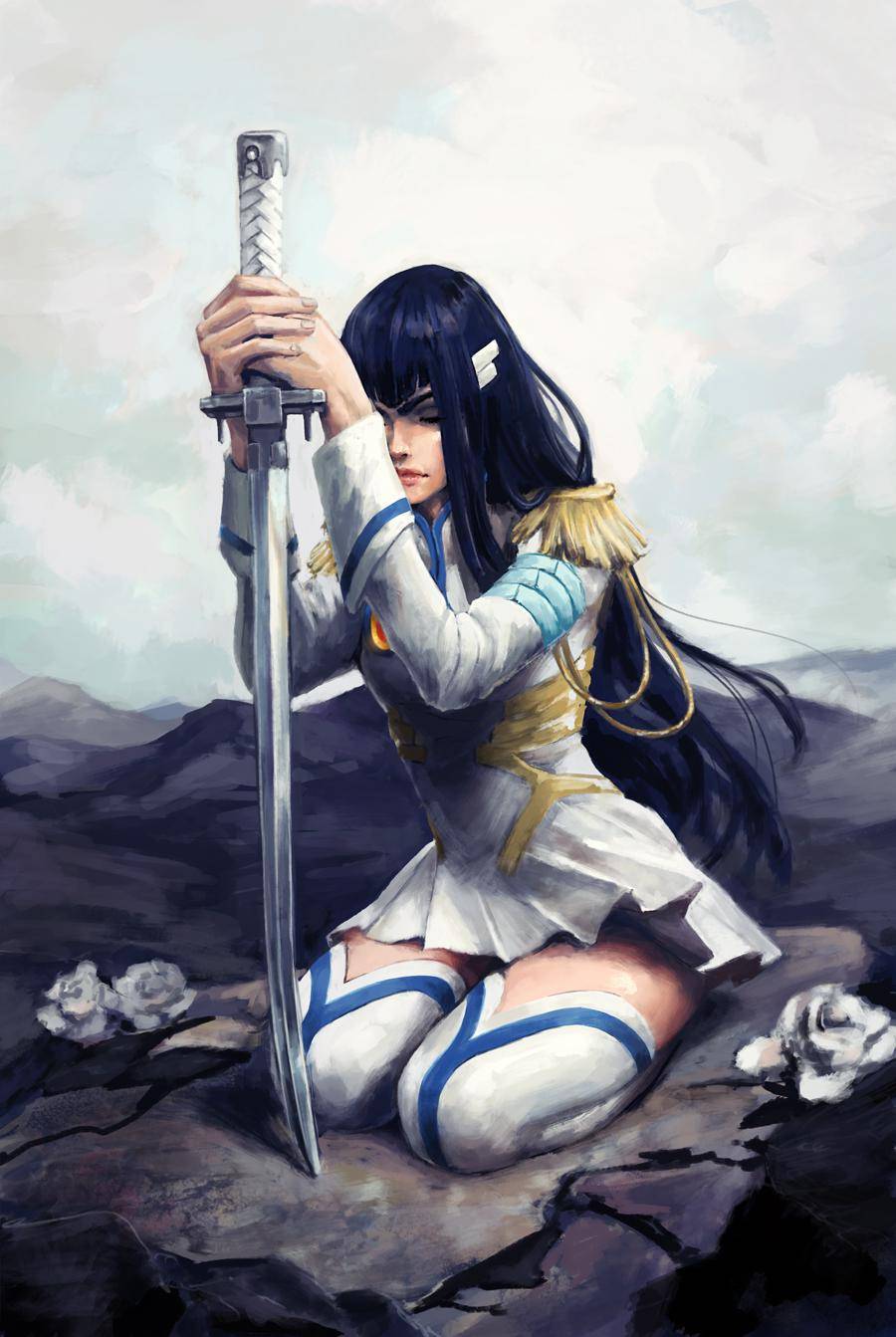 Daily Satsukiposting #247! Cool realistic Satsuki! Featuring Satsuki's thicc eyebrows. Art by ...