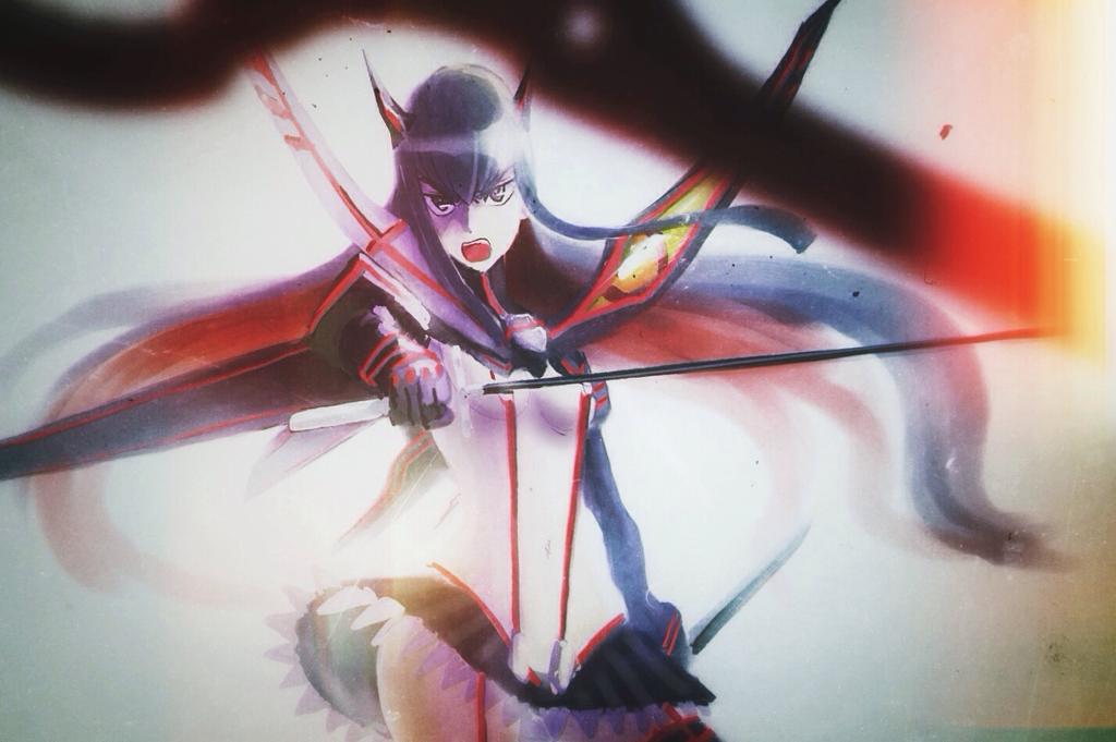 Daily Satsukiposting #397! Very cool Senketsu Satsuki! Looks like a painting! Art by ta-ku-zou ...