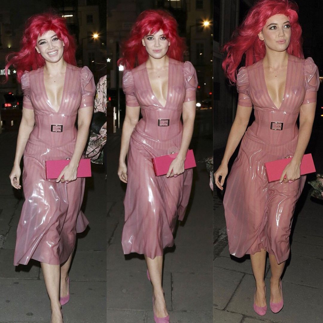 Daisy Lowe's Latex Birthday Dress | Scrolller