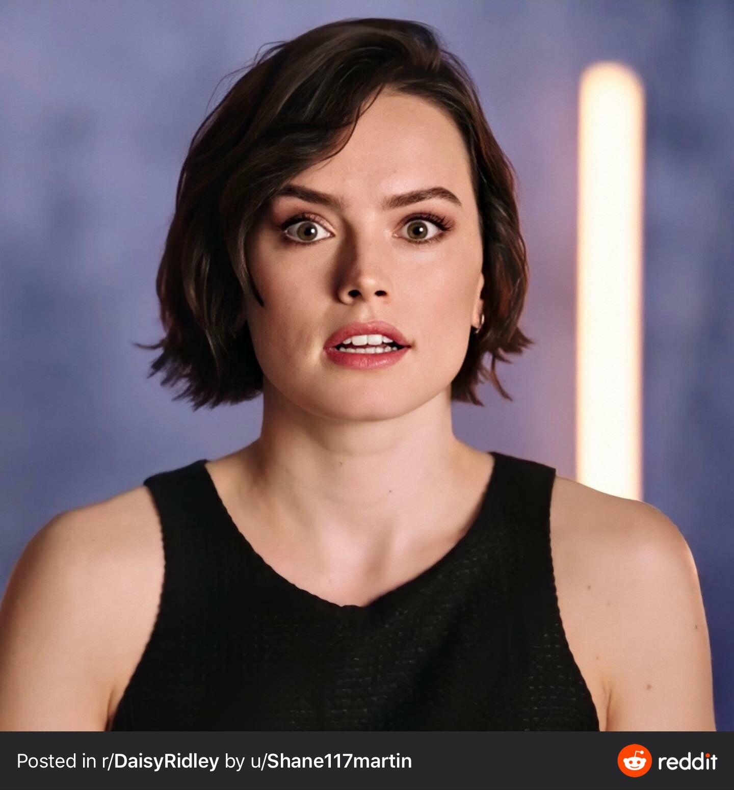 Daisy Ridley as you tell her exactly what you’re going to do to her ...