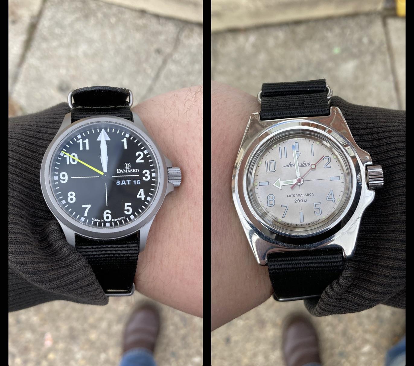 [Damasko DA36] [Vostok 110] A tool watch on each wrist, who needs a GMT | Scrolller