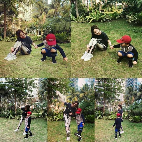 DARA with T.O.P's nephew in Manila, Philippines (180304) | Scrolller