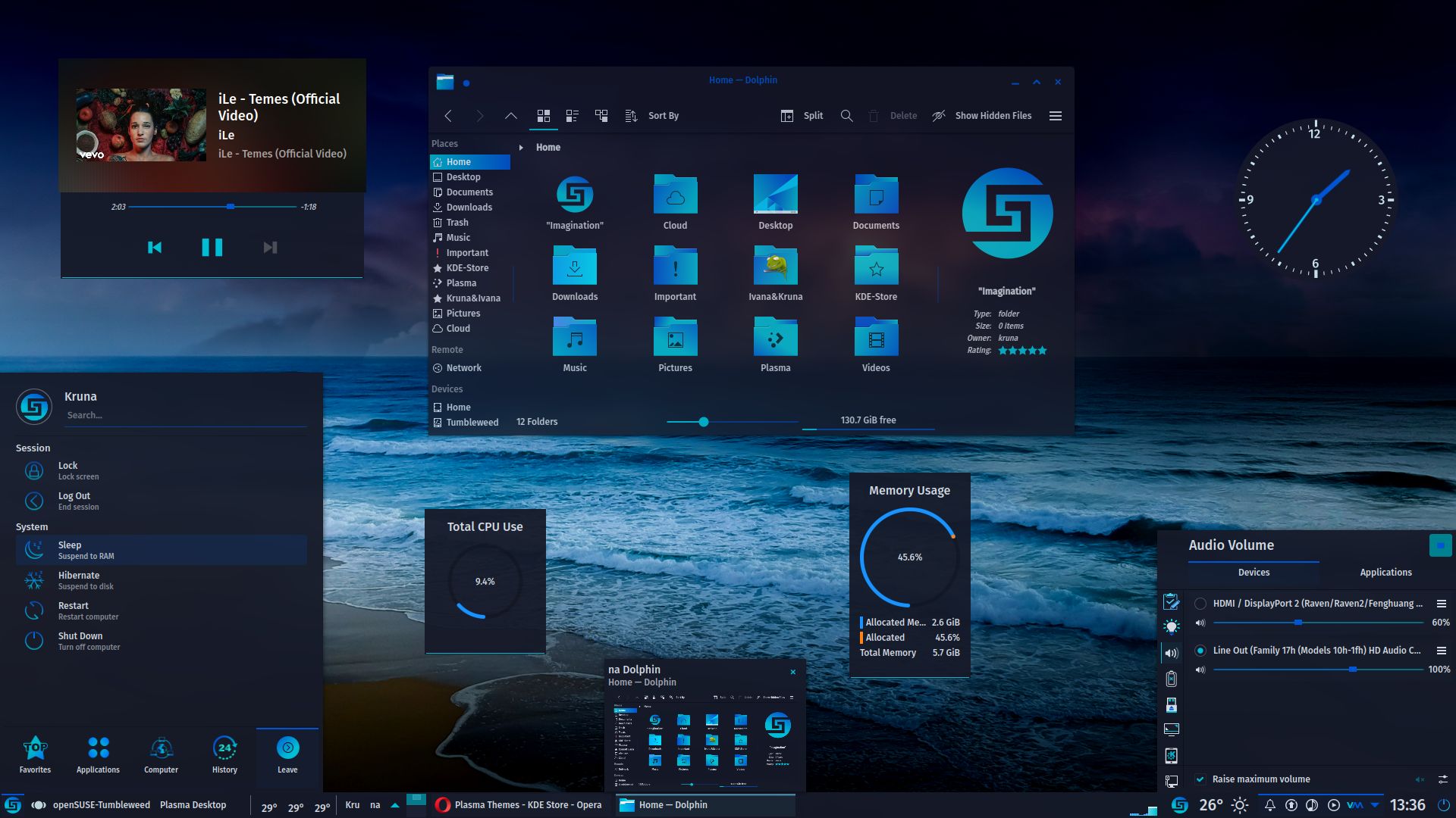 Dark Plasma Theme "Imagination" | Scrolller