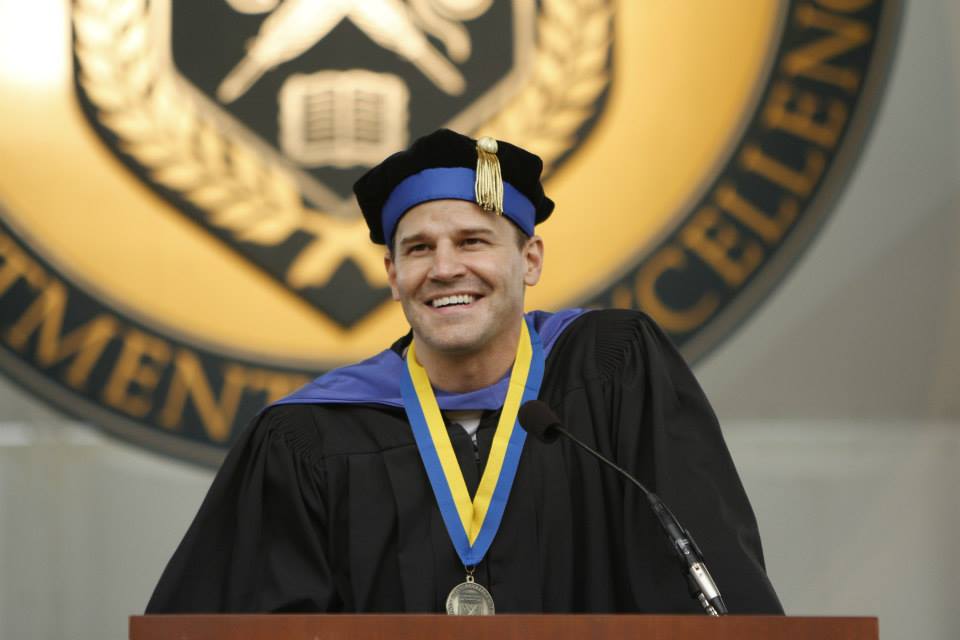 David Boreanaz was the commencement speaker at my graduation ceremony | Scrolller