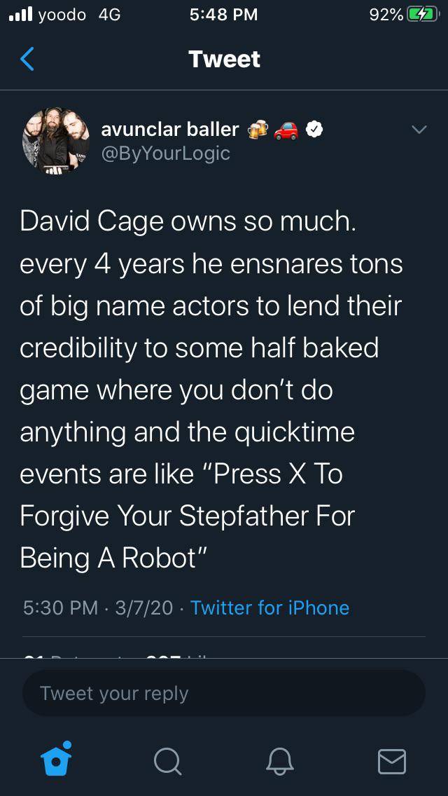 David Cage in a nutshell | Scrolller