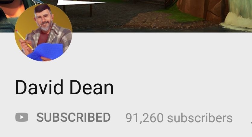 David Dean changed his YT pfp to the fan art from the sub! | Scrolller