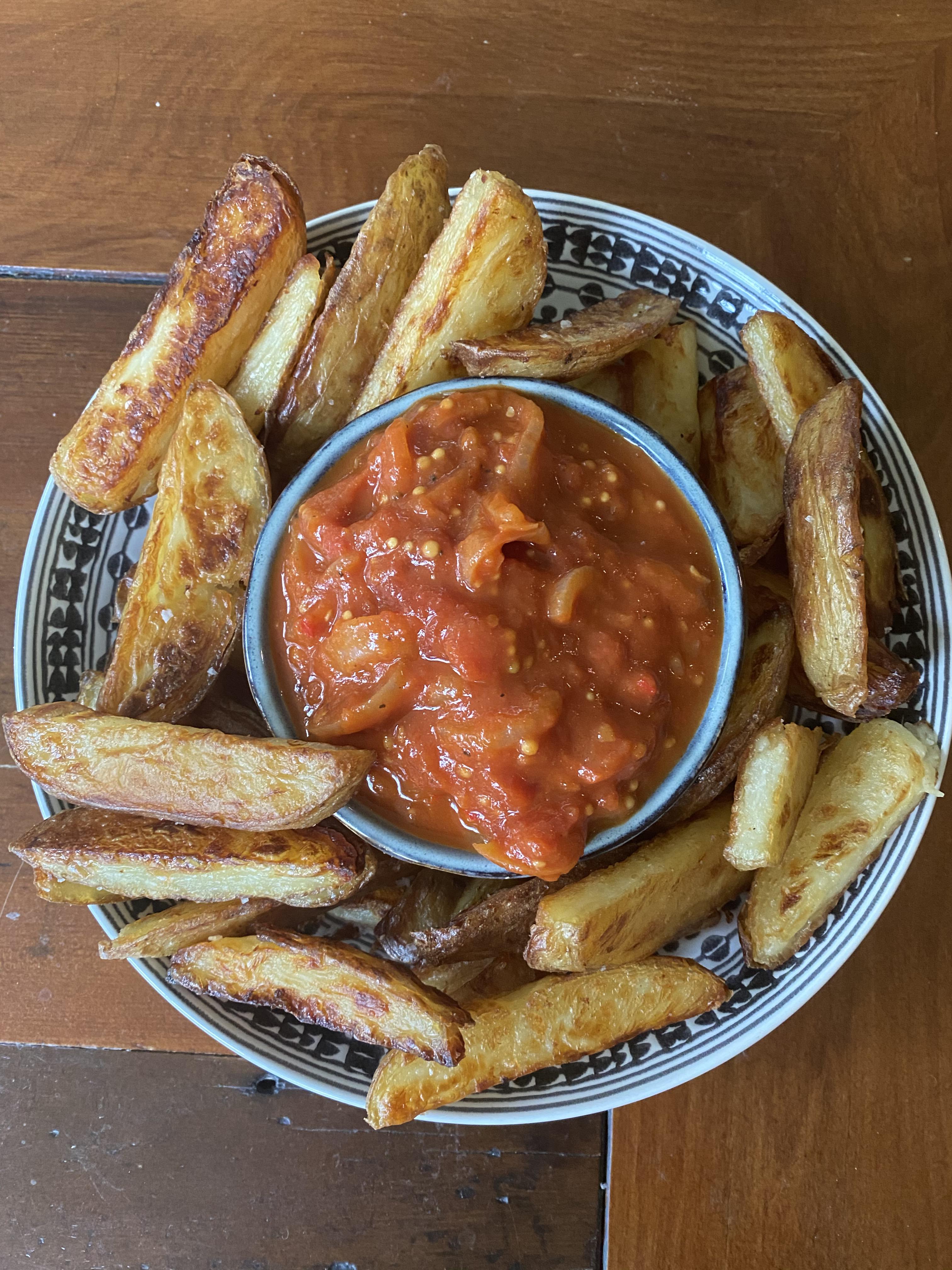 Day drinking chips and tomato ketchup | Scrolller