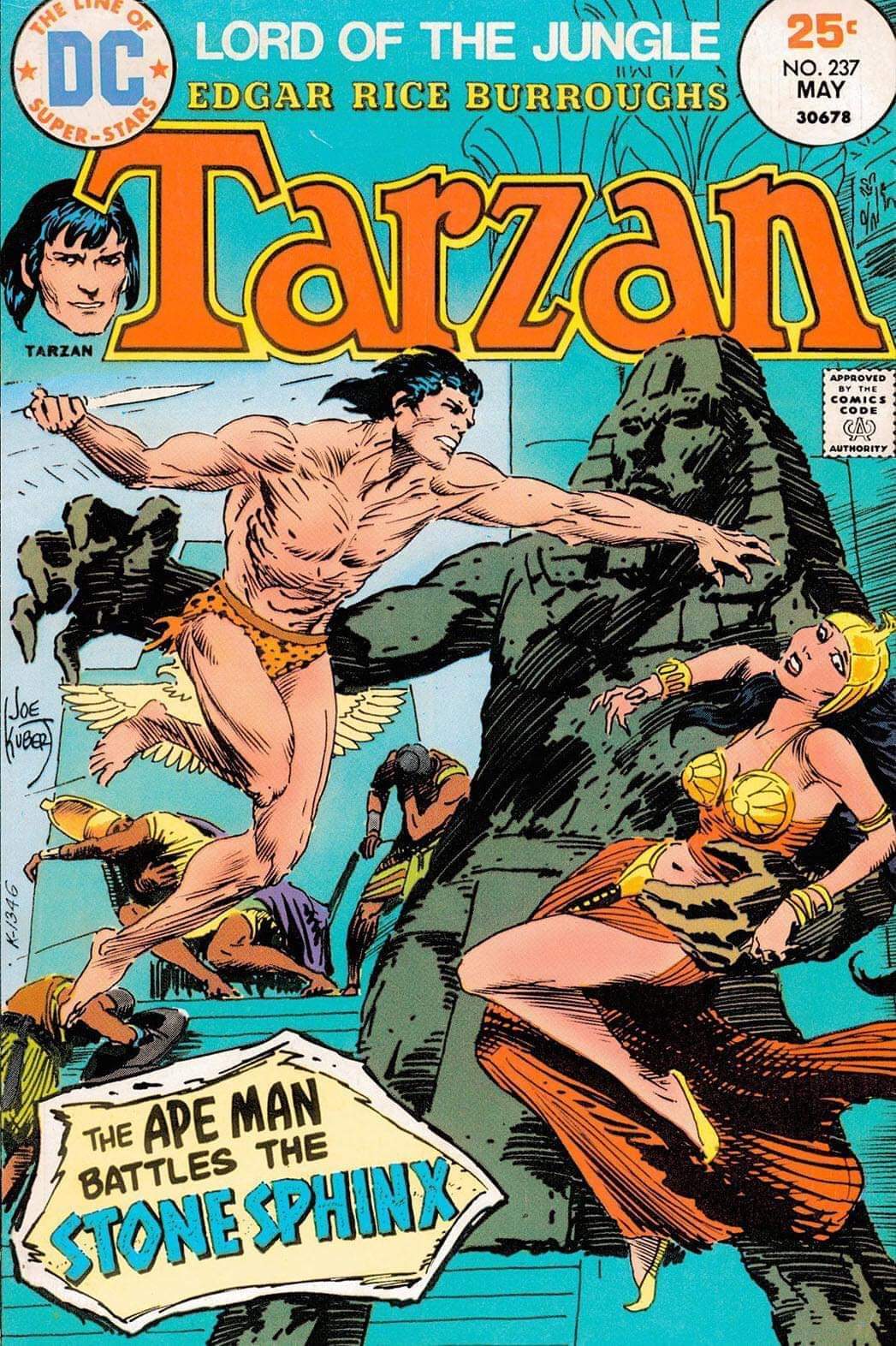 DC's Tarzan, cover art by Joe Kubert | Scrolller