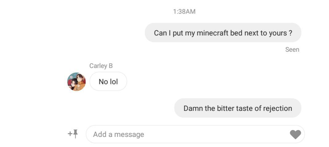 Dealing with rejection is hard man | Scrolller