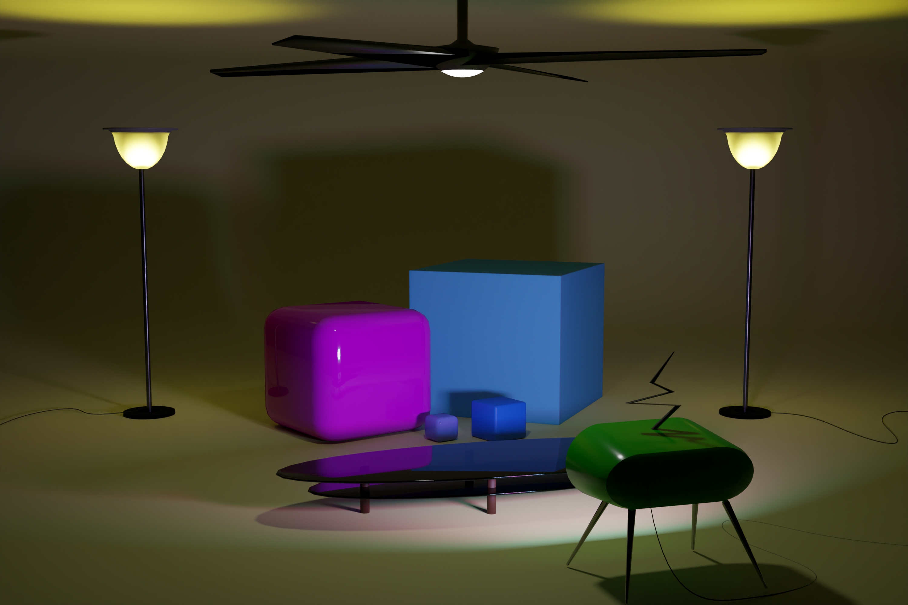 Default Cube after a hard day of work | Scrolller