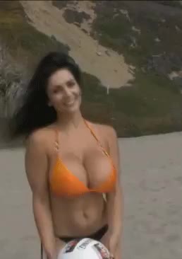 Denise having fun on beach | Scrolller