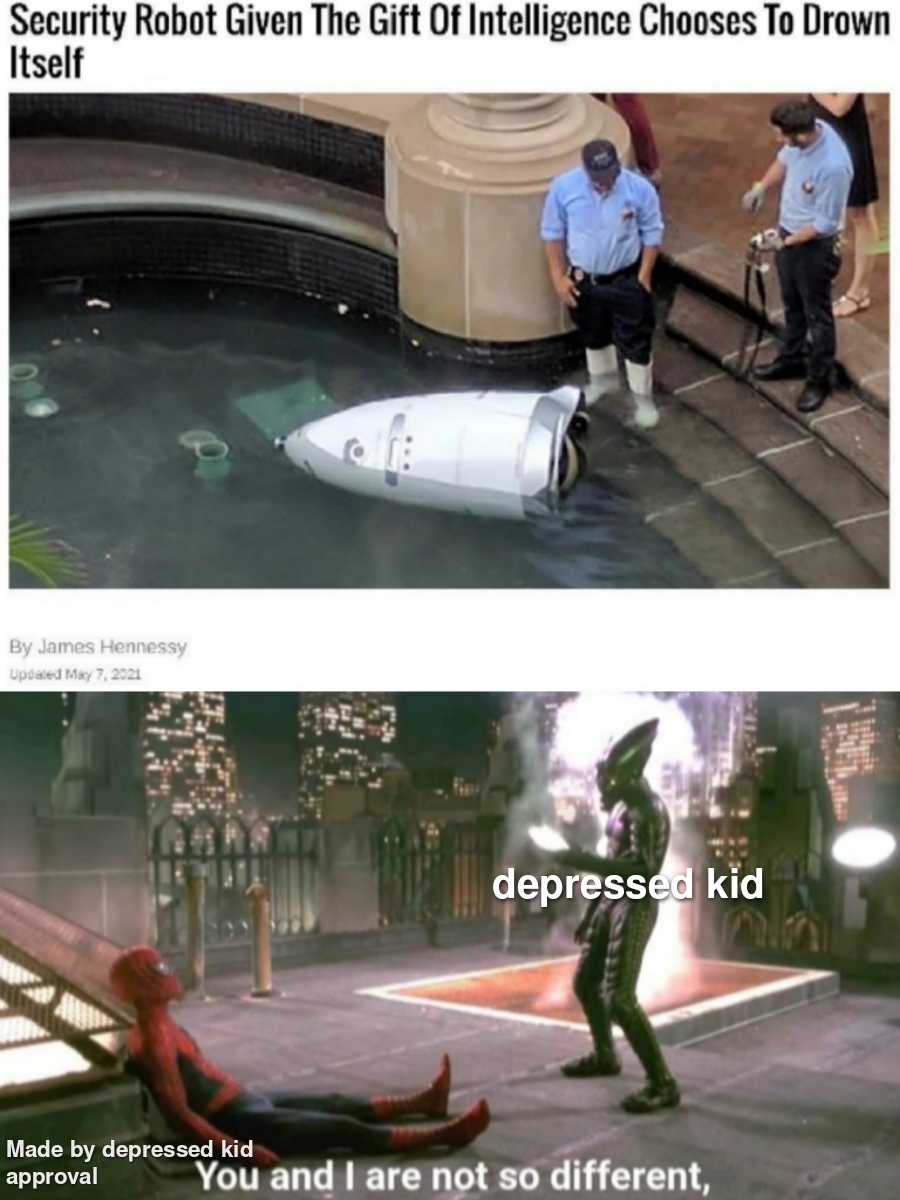 depressed kid approved tho this meme | Scrolller