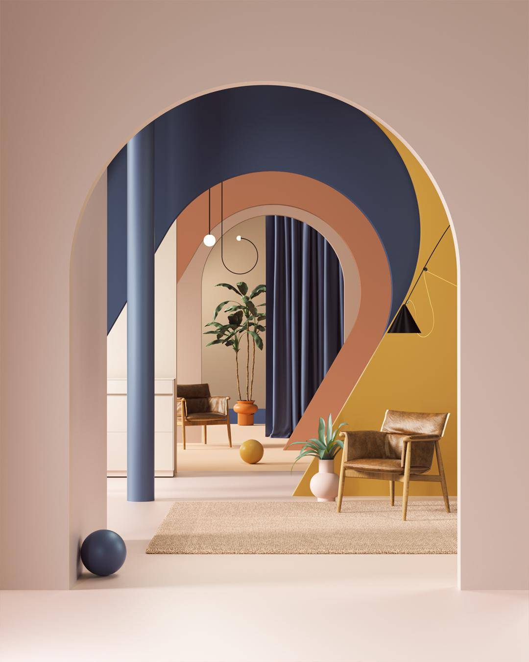 Depth, me, digital- 3d render, 2020 | Scrolller