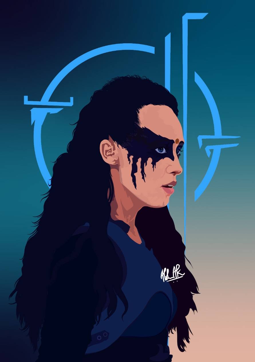 Did a vector art of Lexa !!! | Scrolller