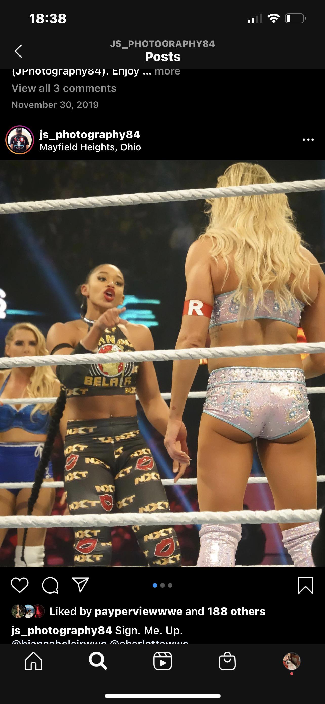 Did Charlotte have a pussy slip on the kickoff during one of the pins? | Scrolller