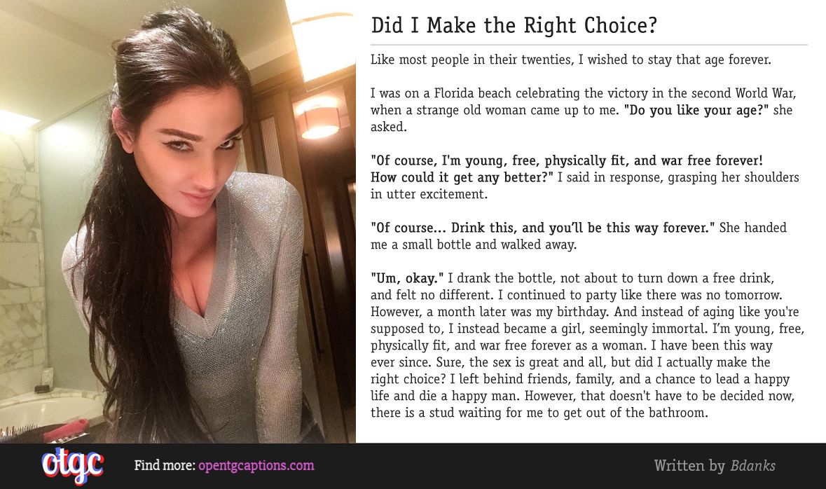 Did I Make the Right Choice? (TG caption by Bdanks) | Scrolller