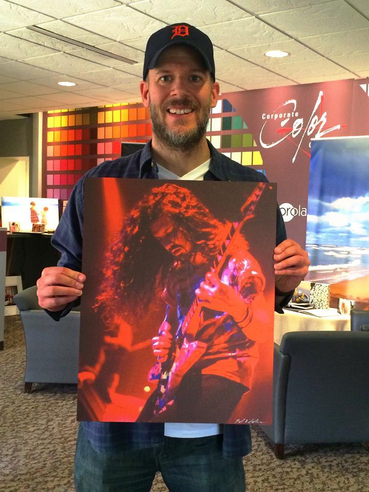 Did up a brushed metal print of this photo I took of Dime back in 1991 | Scrolller