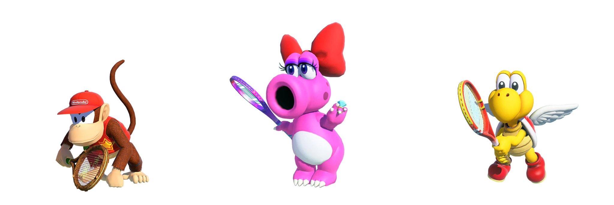 Diddy Kong, Birdo and Koopa Paratroopa are confirmed to be appearing in upcoming Mario Tennis ...
