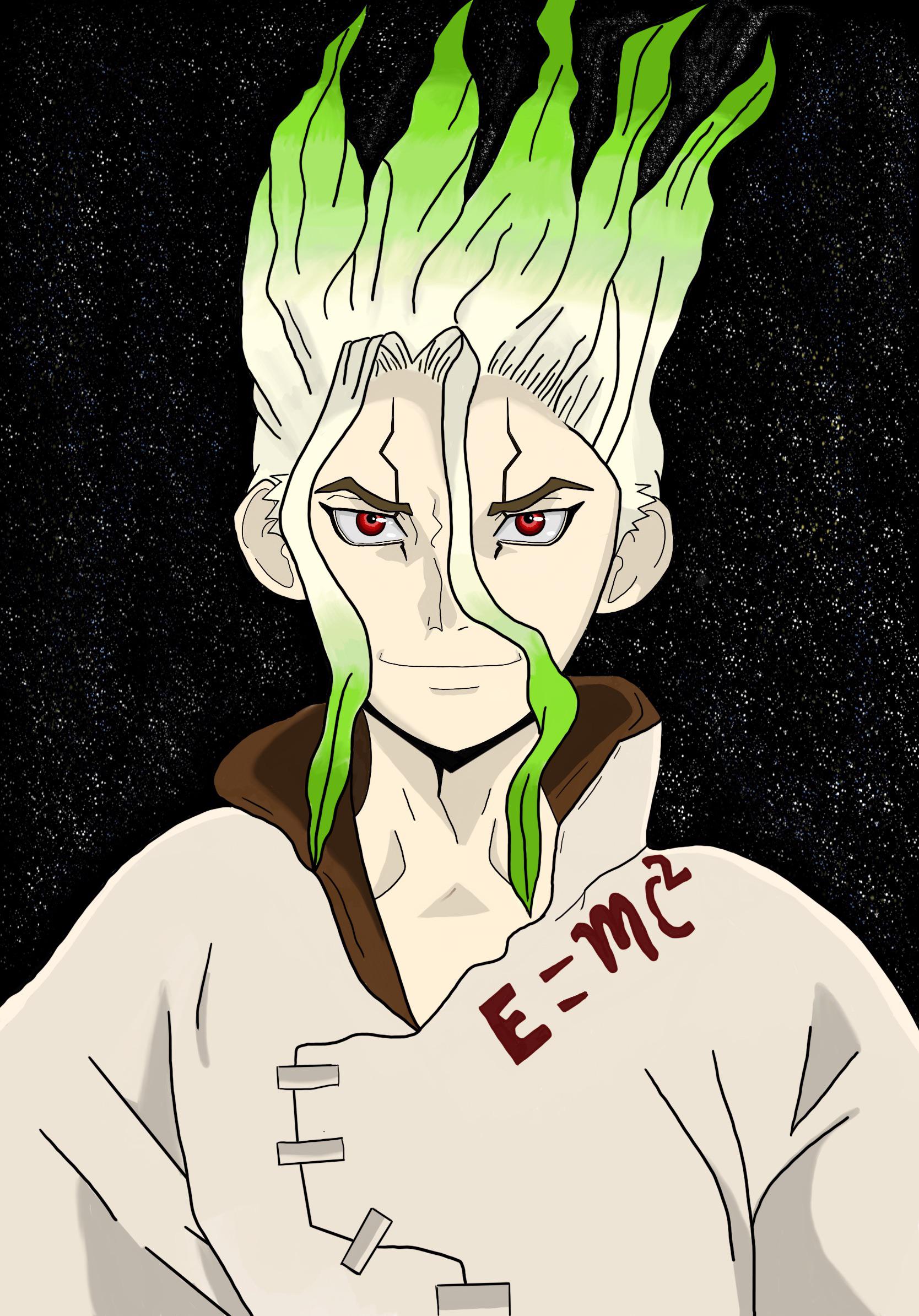 Digital drawing of Senku! | Scrolller
