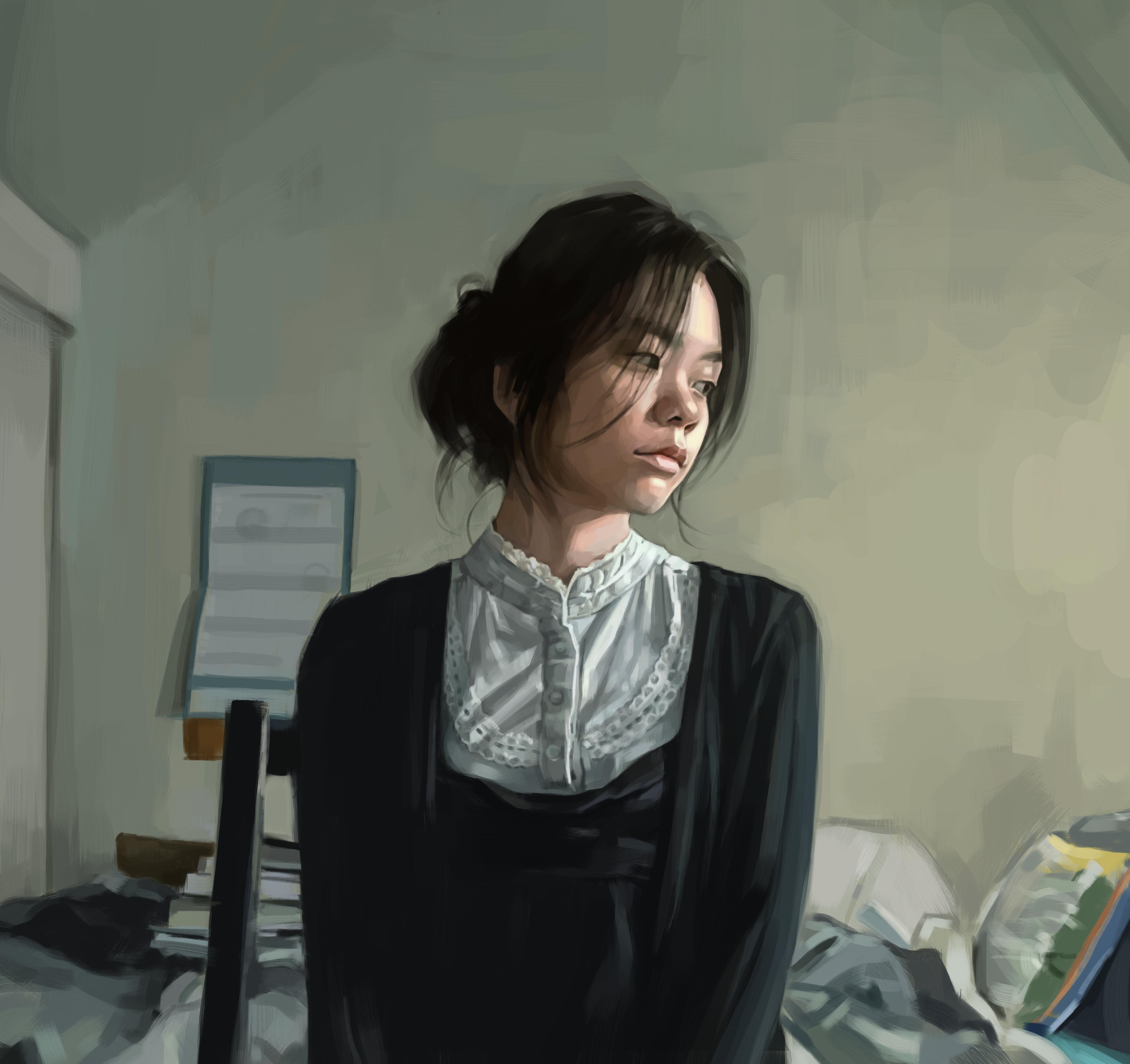 Digital drawing, portrait practice | Scrolller