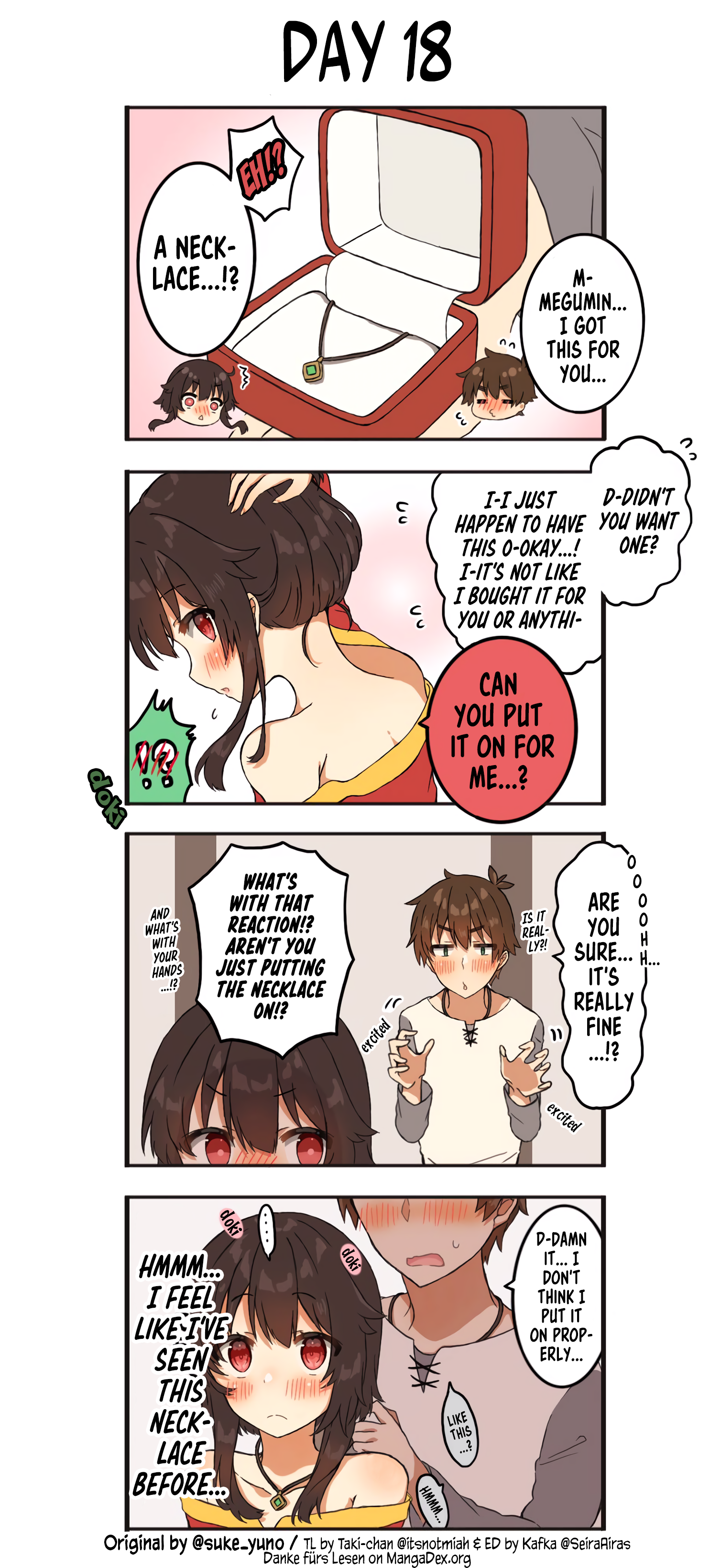 [DISC] KazuMegu will get married in 100 days - Day 18 (Konosuba/Doujinshi) | Scrolller