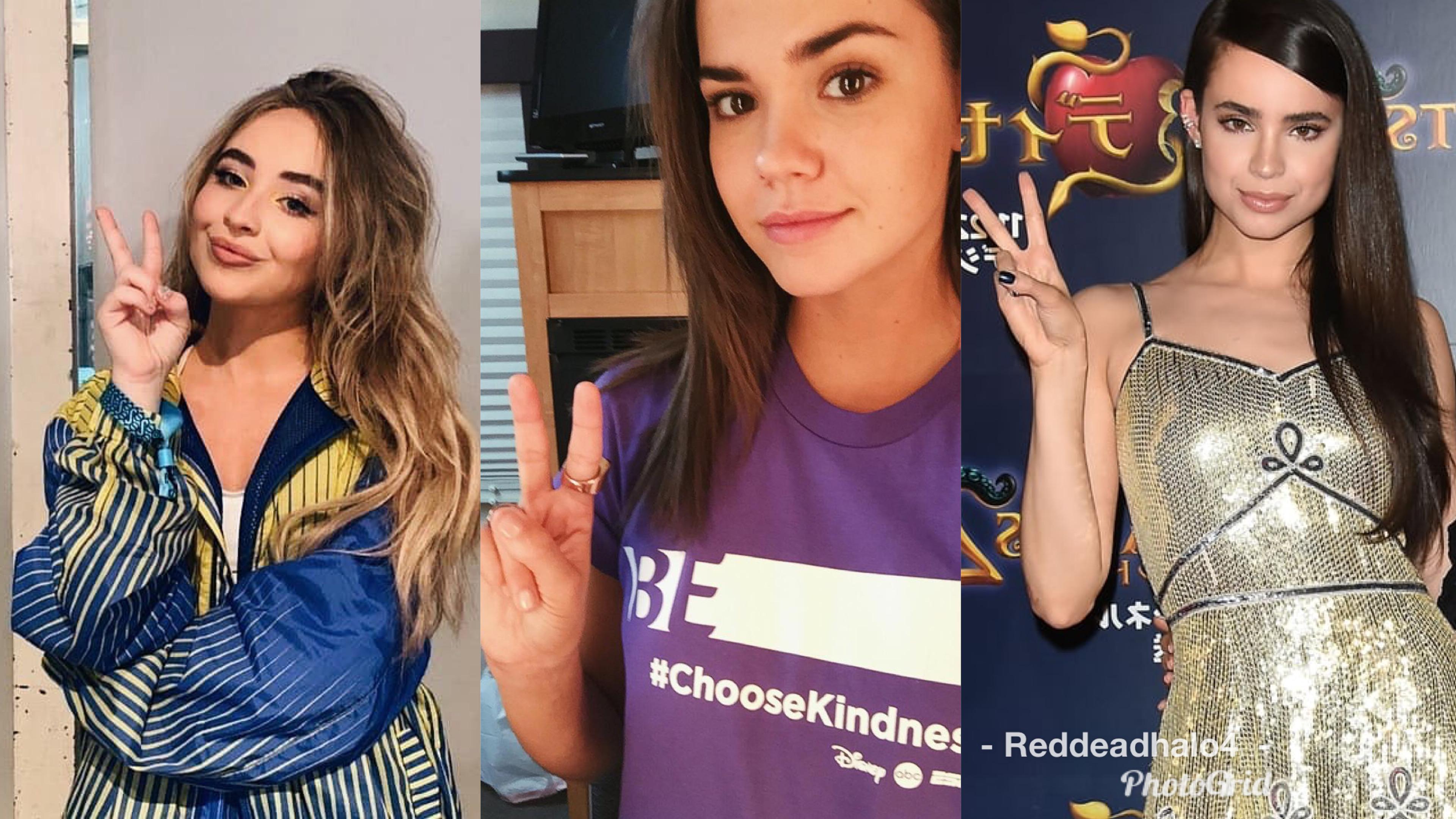 Disney Side-Peaces: Sabrina Carpenter, Maia Mitchell, Sofia Carson | Scrolller