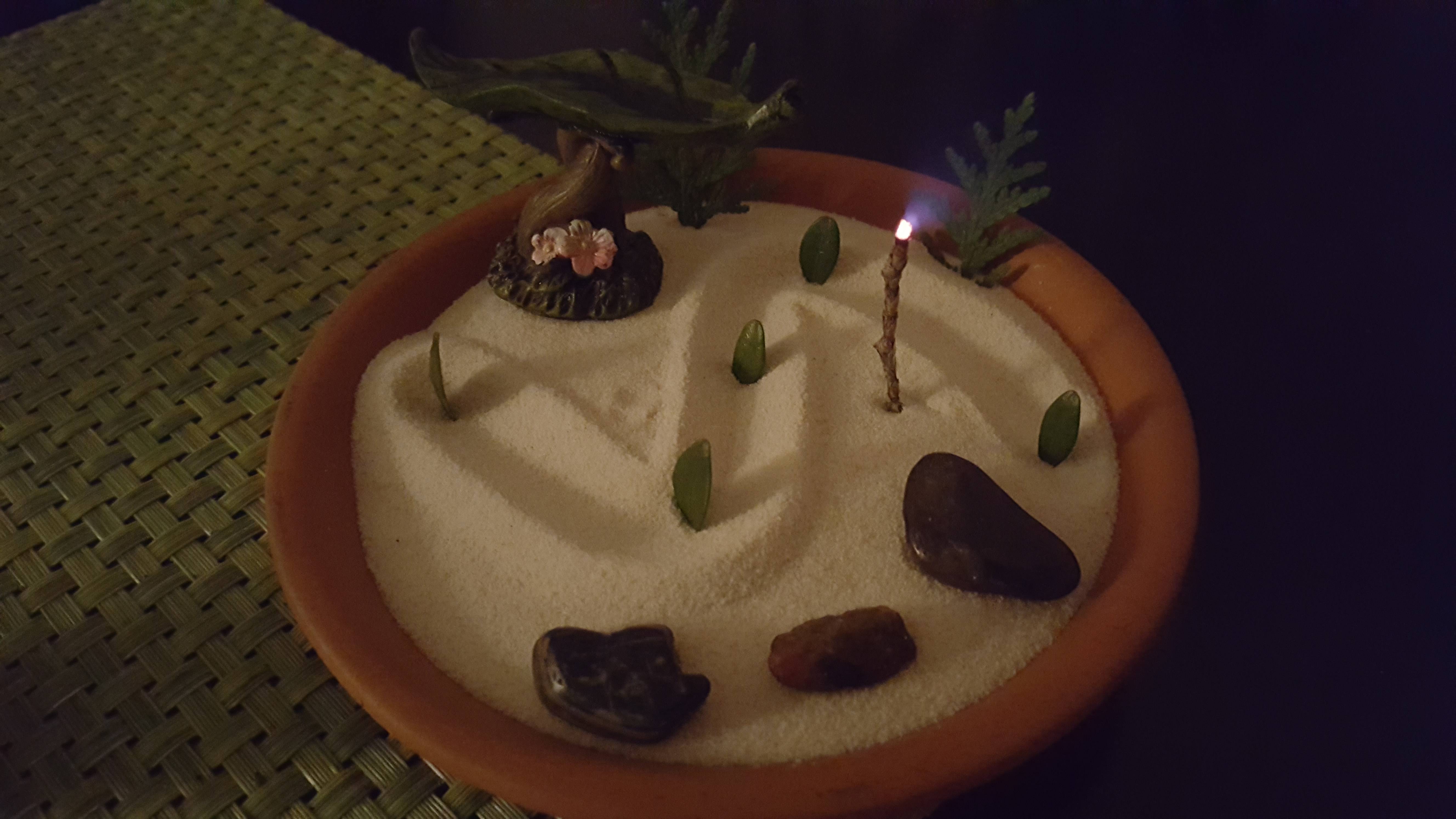 Diy mini zen garden with tiki torch. | Scrolller