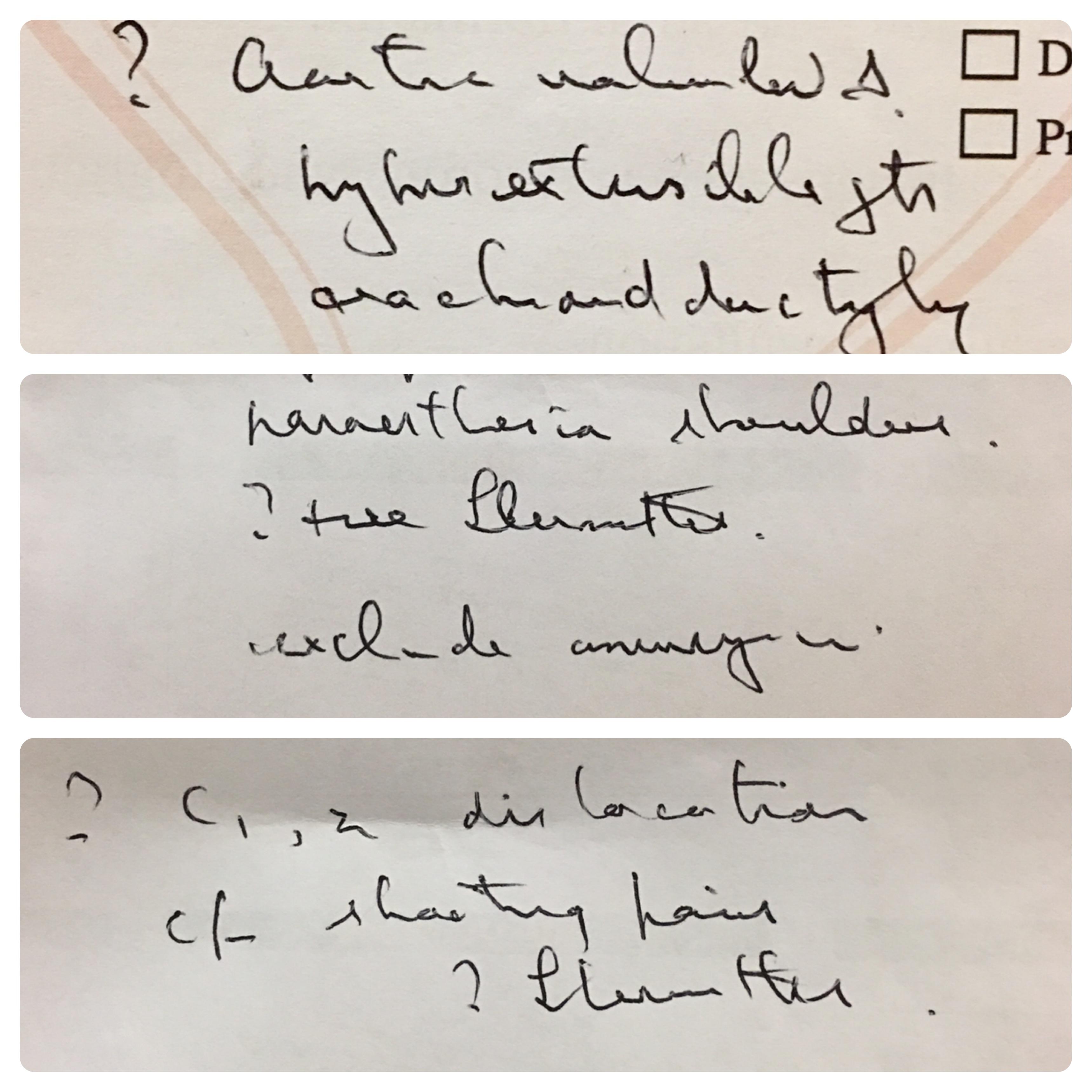 Doctors of Reddit, please help me decipher this terribly stereotypical doctors handwriting ...