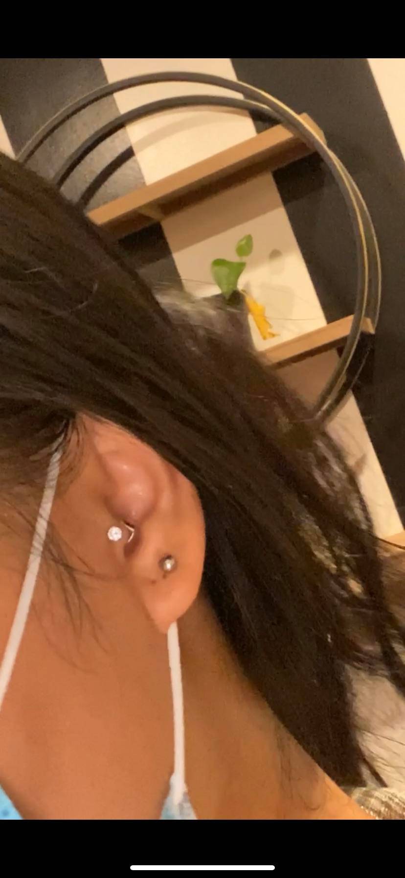 does my tragus placement look okay? | Scrolller