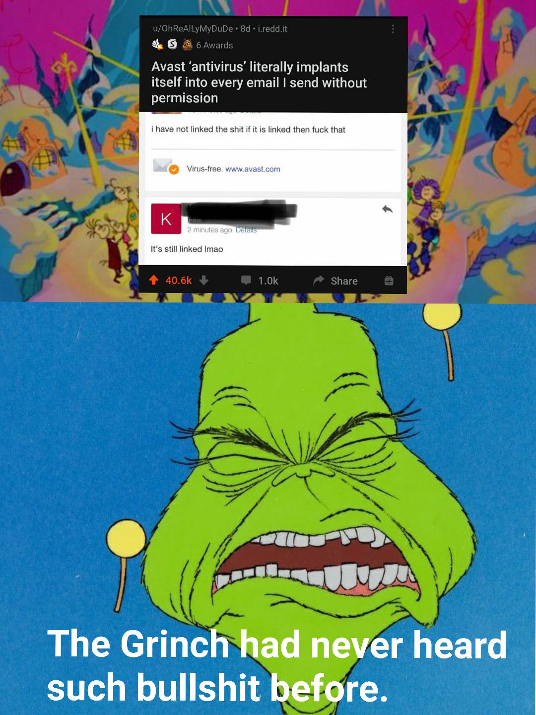 Don't mess with the Grinch. | Scrolller