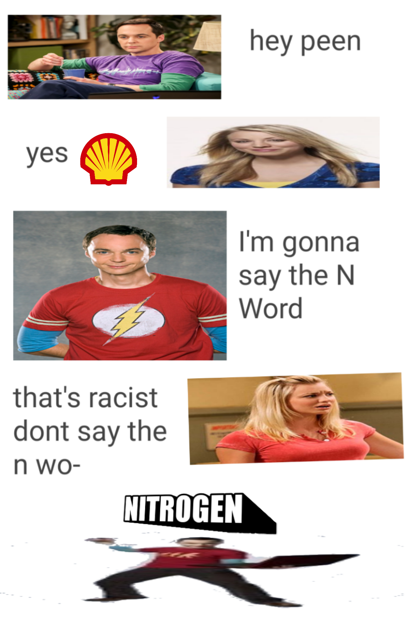 dont say the n word sheldon | Scrolller