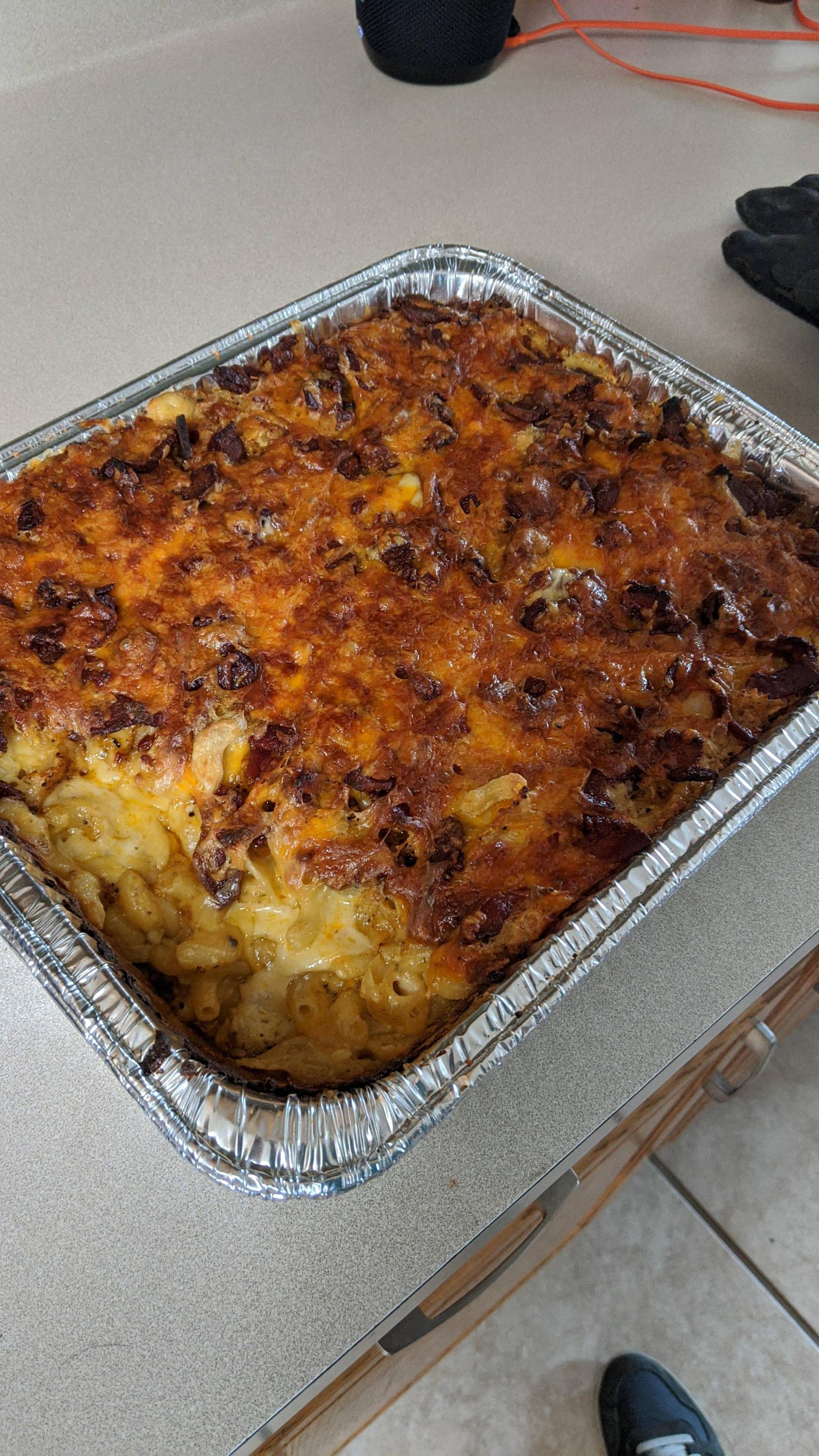 Don't see enough smoked Mac and Cheese on here. Absolute crowd pleaser | Scrolller