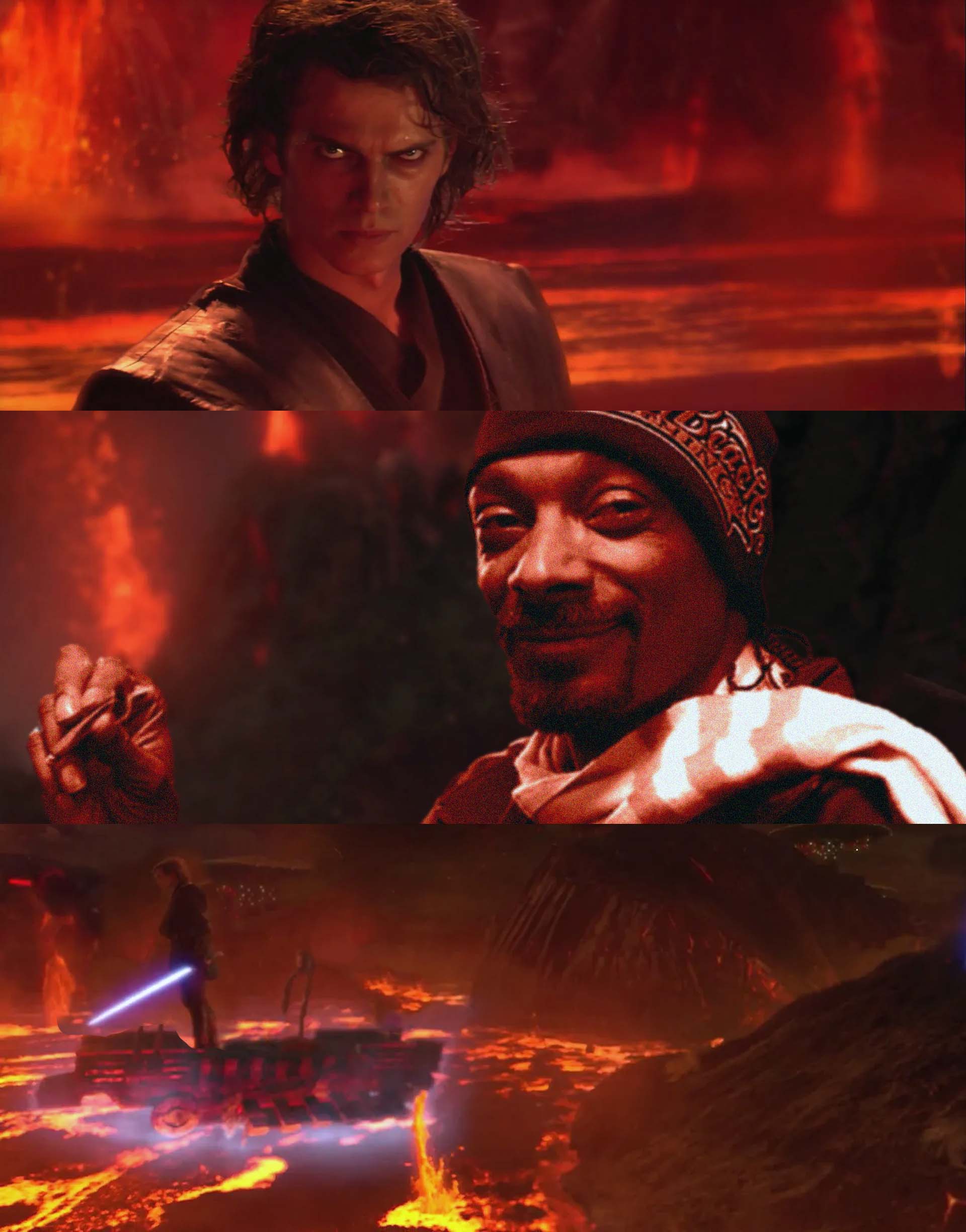 "Don't try it Anakin, I'll drop you like you're hot, and as you can see..." | Scrolller