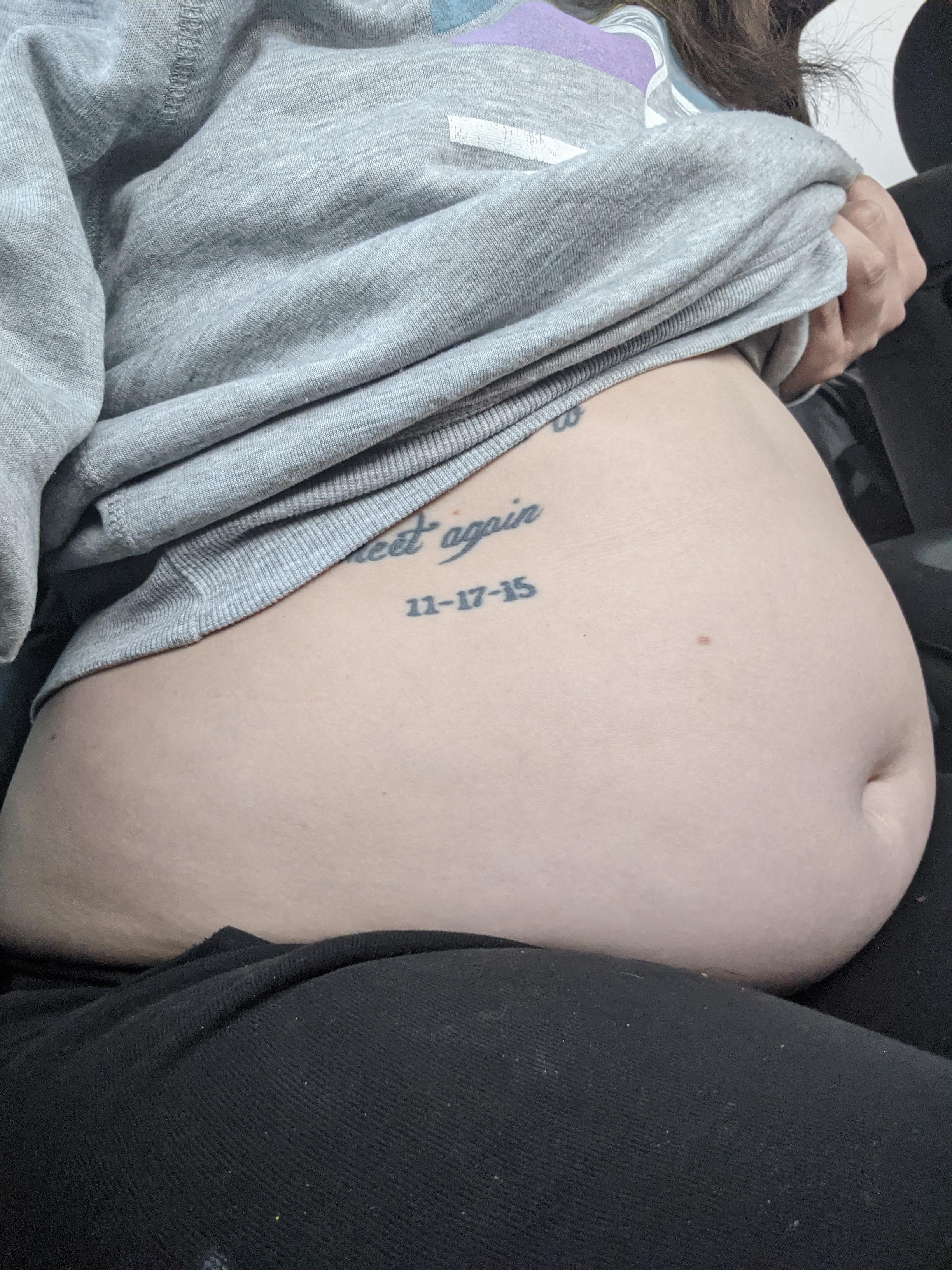 Don't you want to rub my belly? It just keeps getting bigger and bigger ...