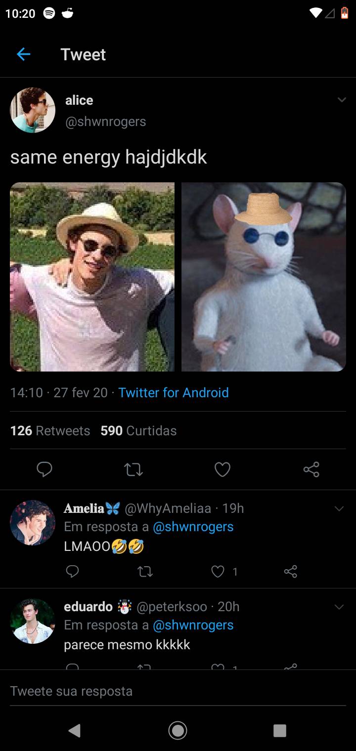 Dorime atire ameno ... ♥️👨🎩🐀 | Scrolller