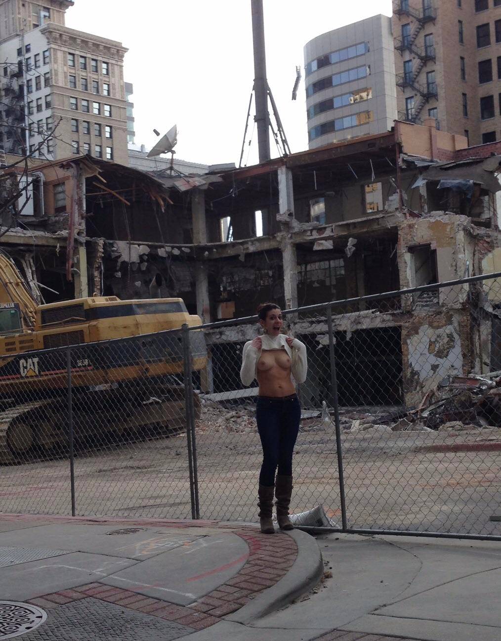 Downtown construction site flash! | Scrolller