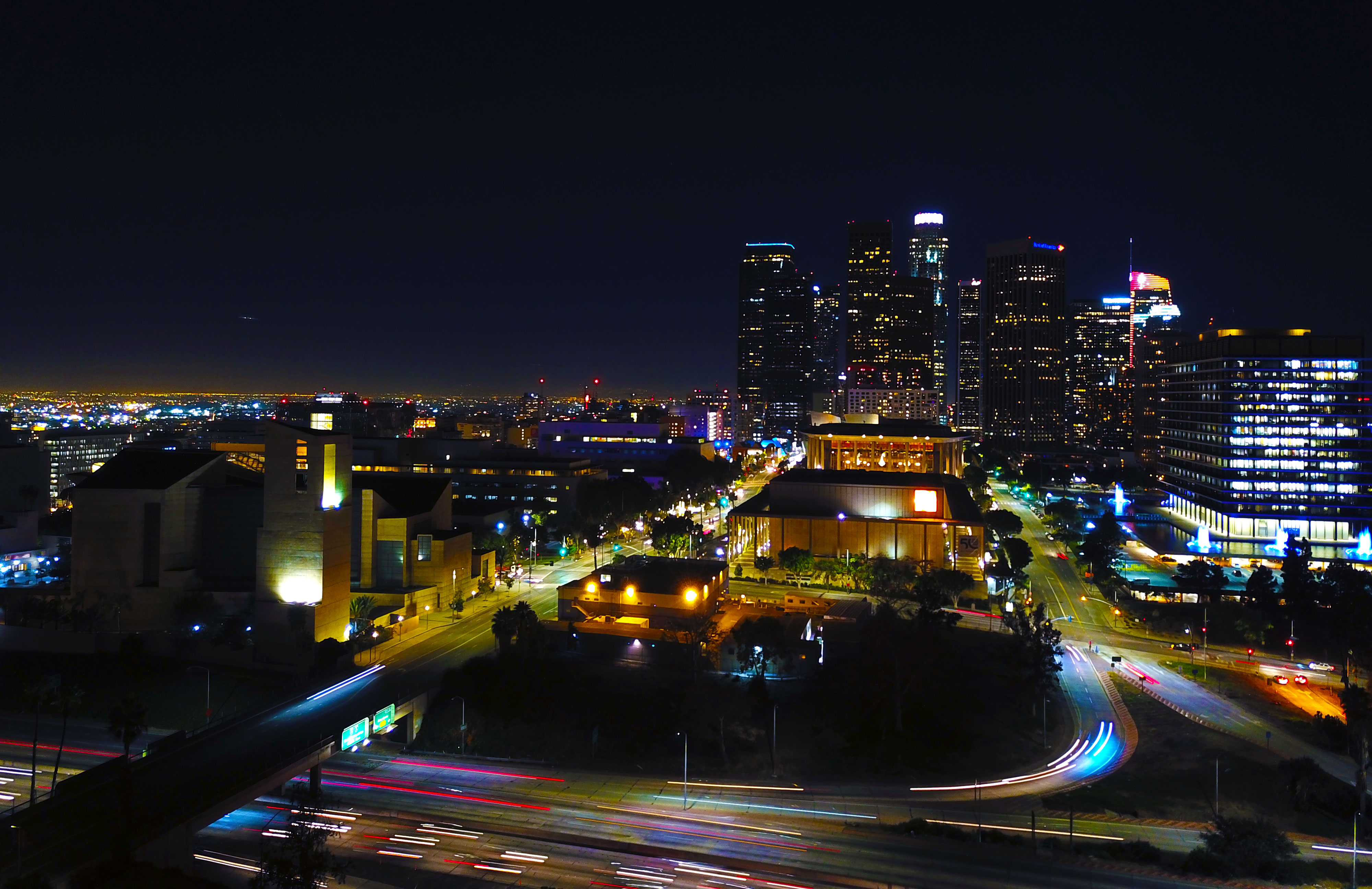 DOWNTOWN LOS ANGELES. COLORFUL NIGHT | Scrolller