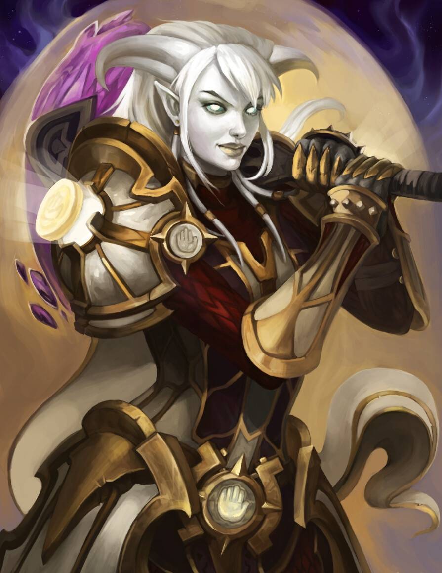 Draenei paladin by Anastasia Chibunina | Scrolller